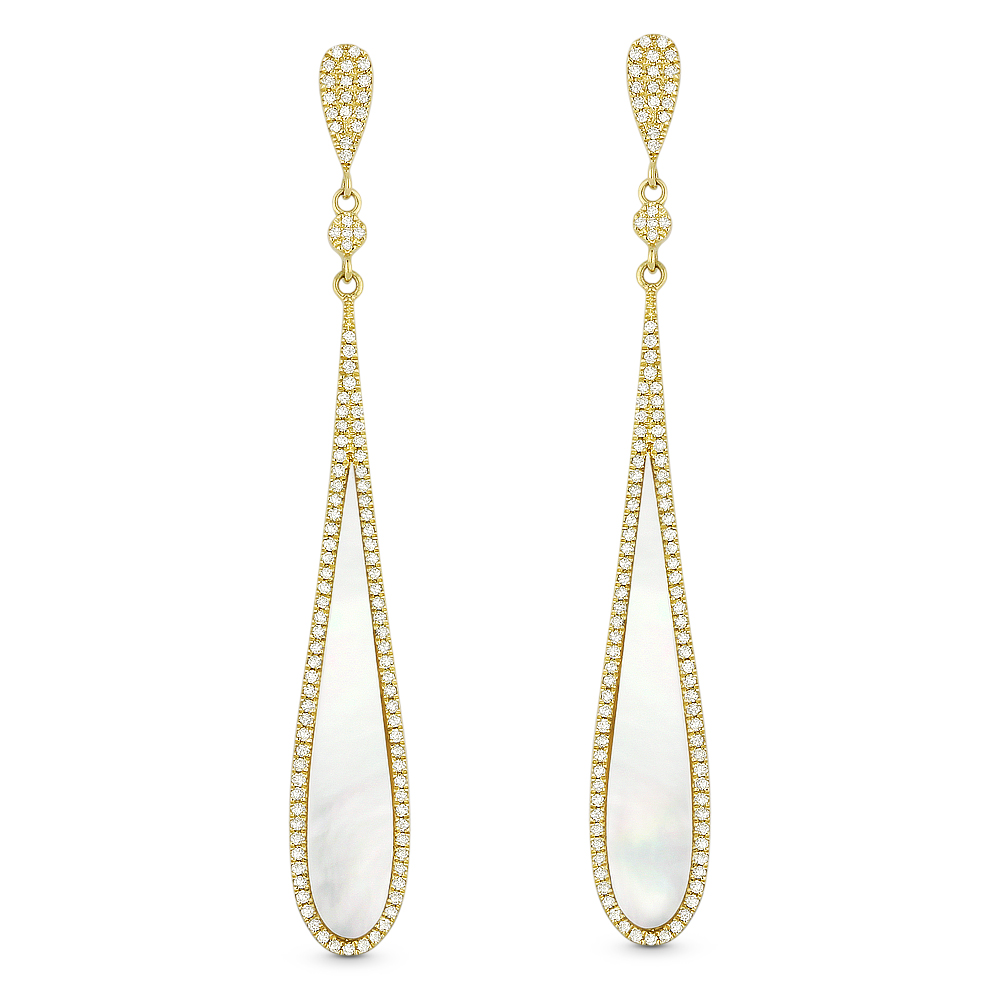 Mother of Pearl and Diamond Drop Earrings | J. Lewis Jewelry | Custom ... Mother of Pearl and Diamond Drop Earrings | J. Lewis Jewelry | Custom ...